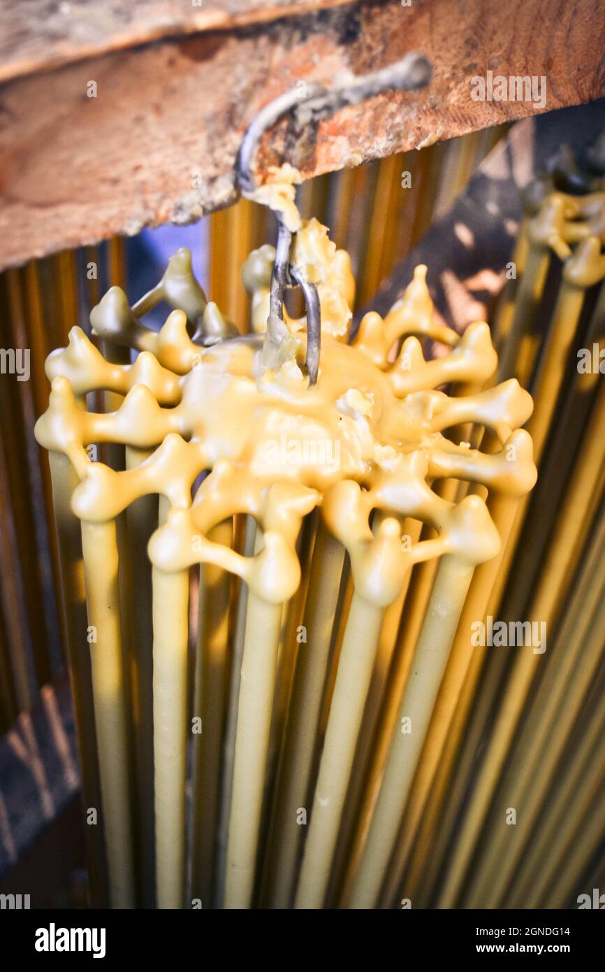 cooking candles manually Stock Photo - Alamy