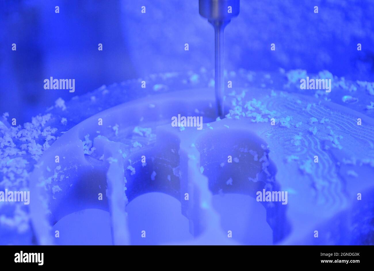 Dental milling machine carving out shape of human teeth Stock Photo - Alamy