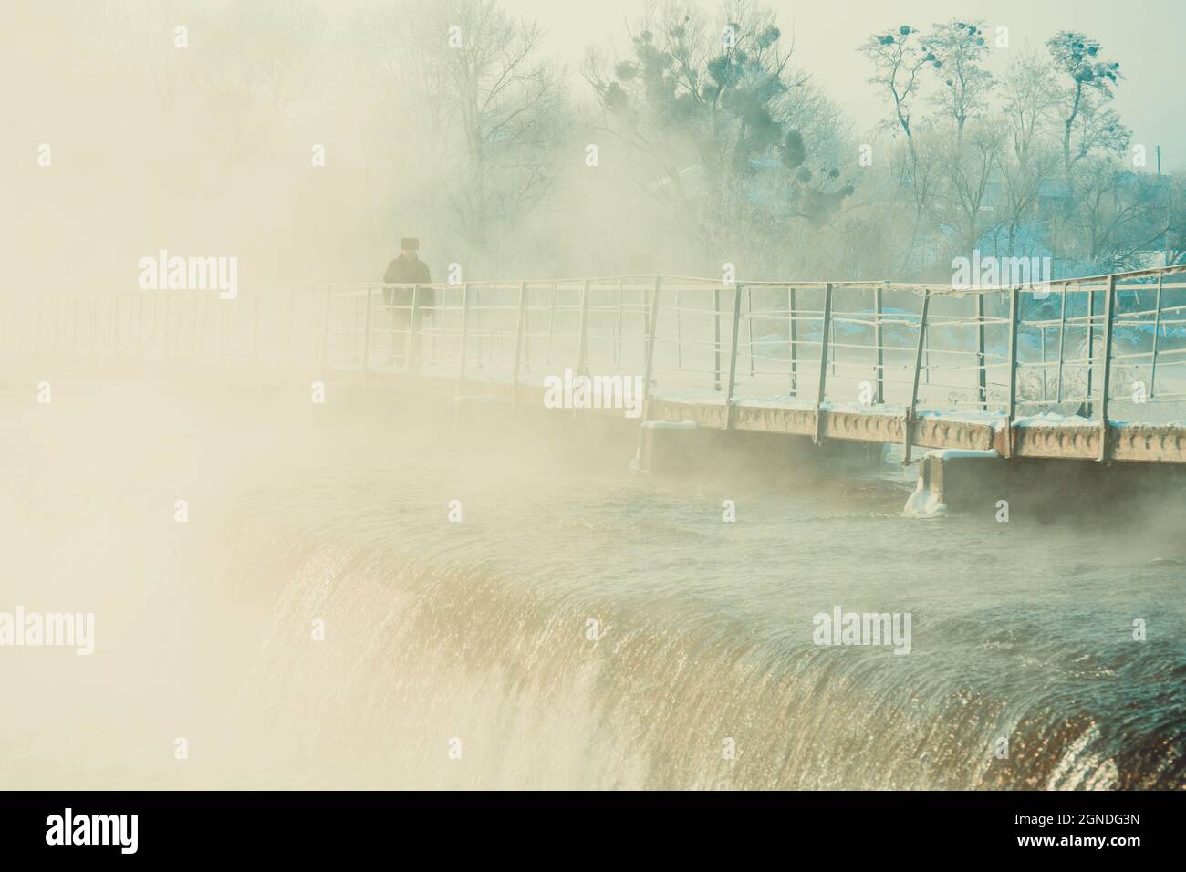 Man walking across river hi-res stock photography and images - Alamy