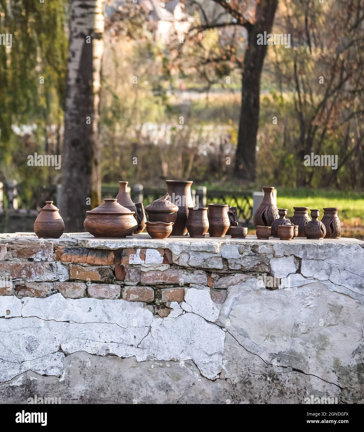 many different pottery, clay pots Stock Photo - Alamy