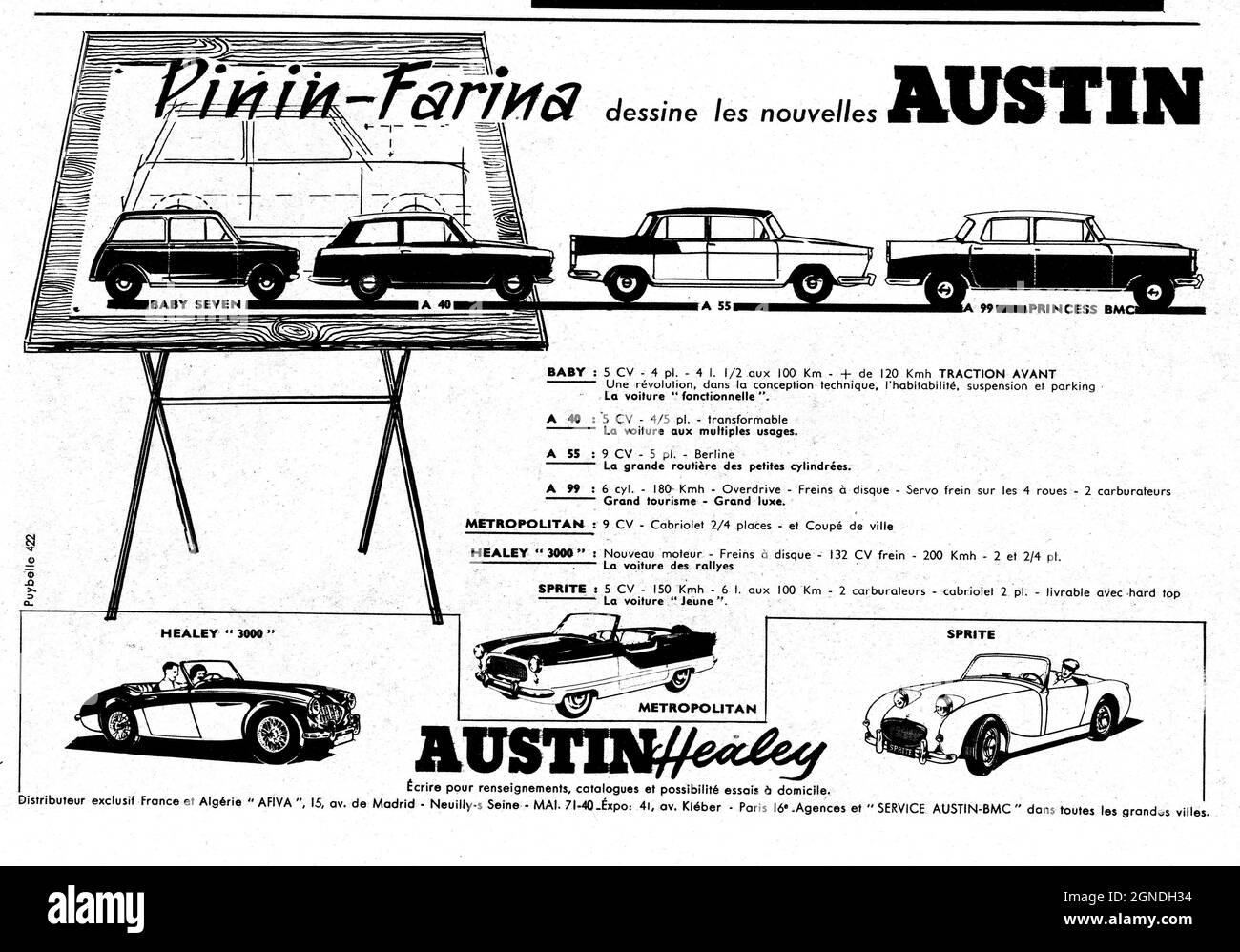 1958 , ITALY : The designer of cars PININ FARINA ( Sergio Pininfarina ...