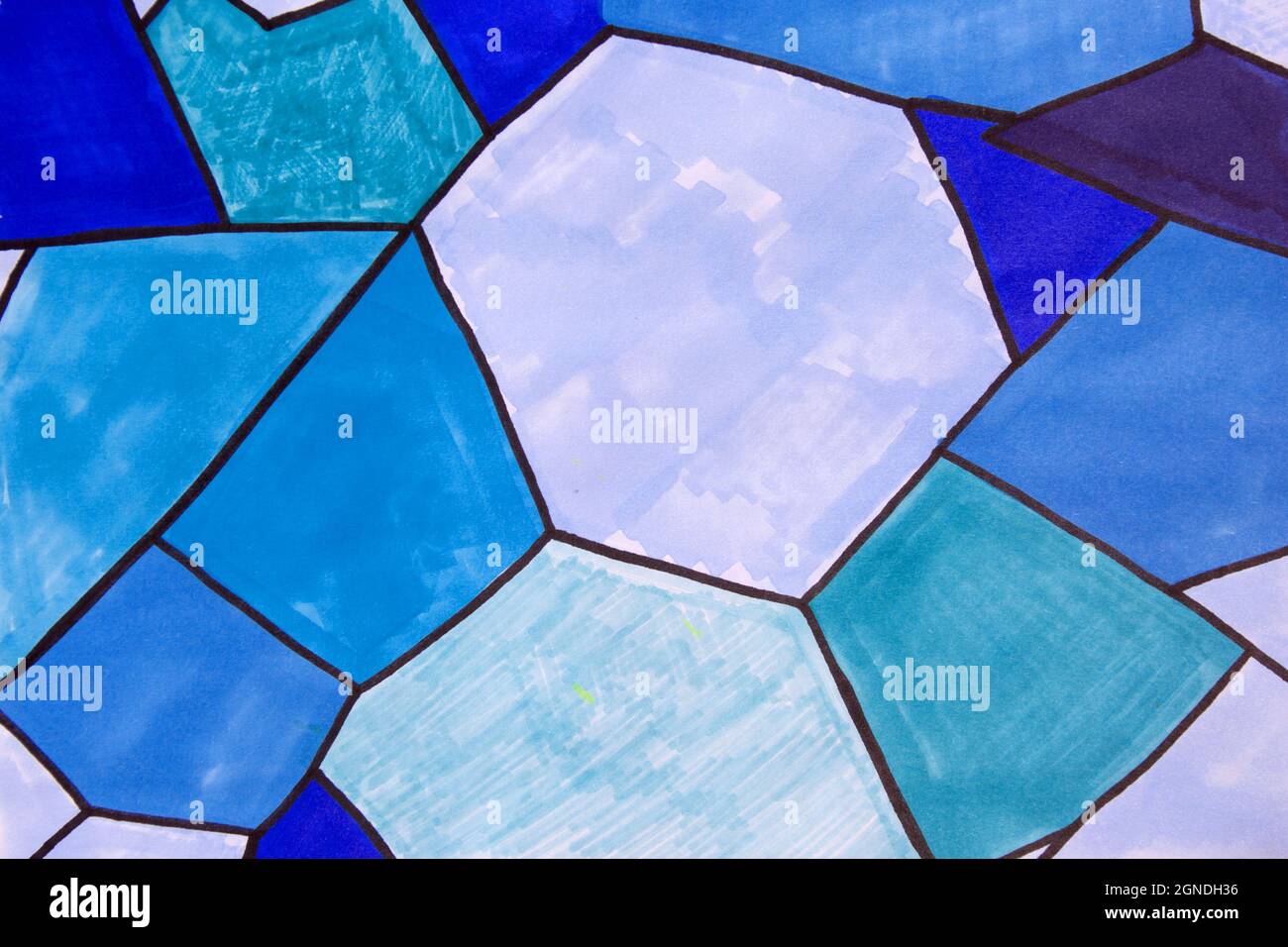 Blue background. Abstract marker texture Stock Photo - Alamy