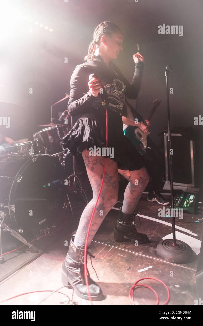 Edinburgh, Scotland. Fri 24 September 2021. Singer Connie Constance ...