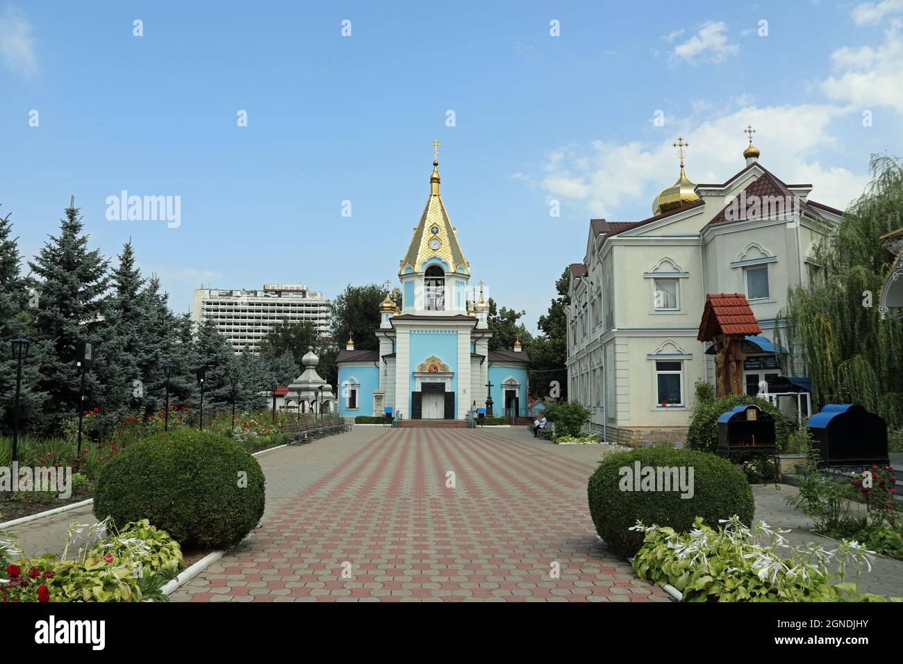 Courtyard of Ciuflea Monastery in Chisinau Stock Photo - Alamy