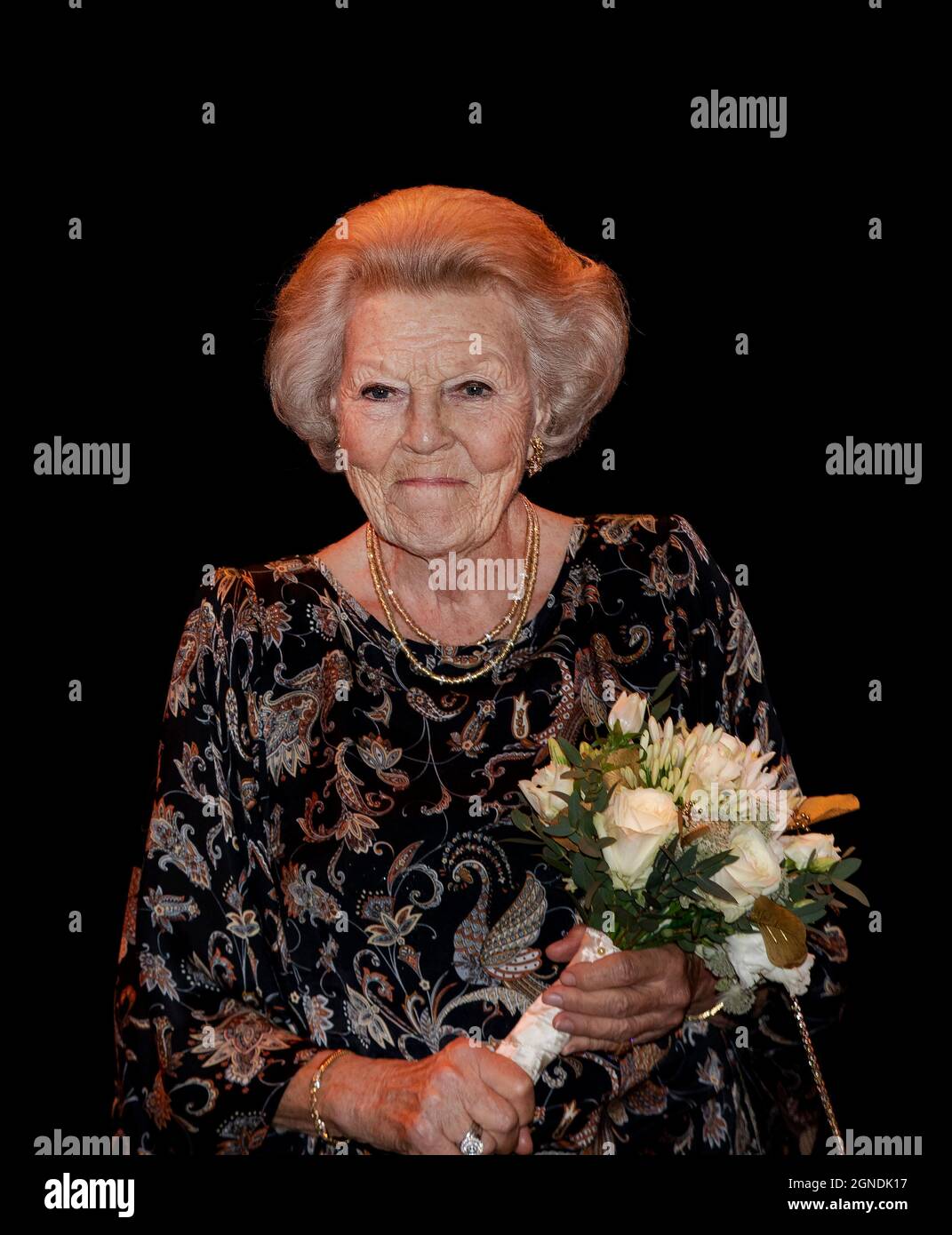 Princess Beatrix of The Netherlands at the Stadstheater in Arnhem, on ...