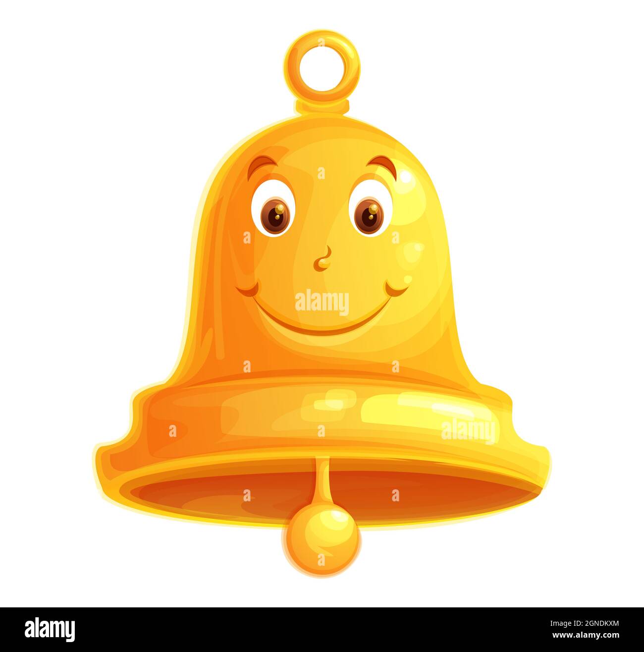 Gold metal bell Cut Out Stock Images & Pictures - Alamy