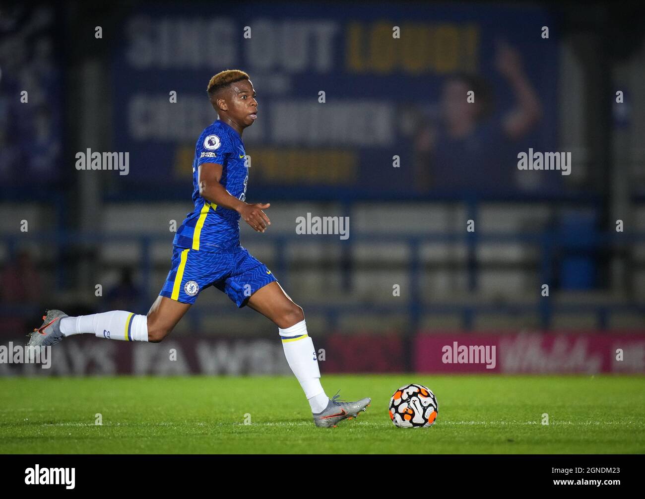 Kingston, UK. 24th Sep, 2021. Charly Musonda of Chelsea U23 during the ...