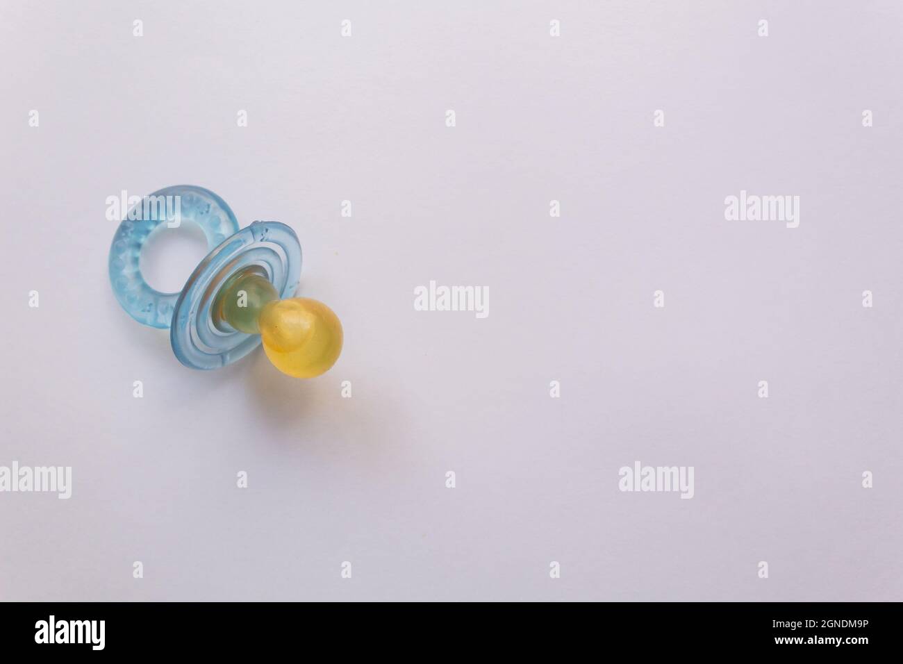 baby pacifier on a white background, newborn concept Stock Photo - Alamy