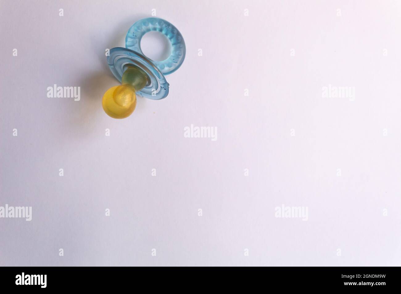 baby pacifier on a white background, newborn concept Stock Photo - Alamy