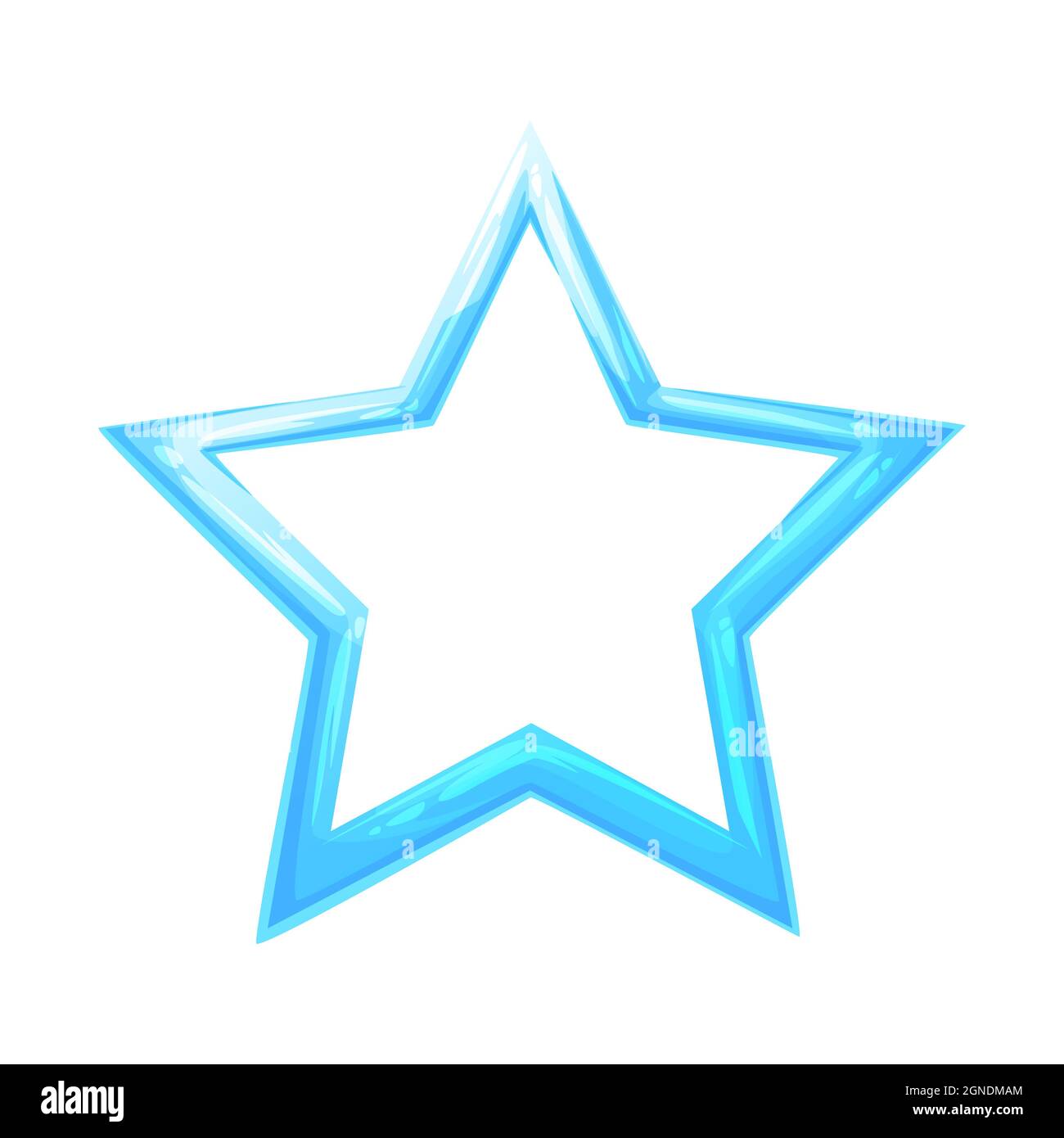 A very pretty illustrated ice star Stock Photo - Alamy