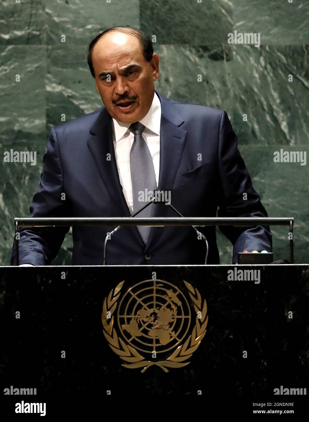 New York, USA. 24th Sep, 2021. Prime Minister from the State of Kuwait ...