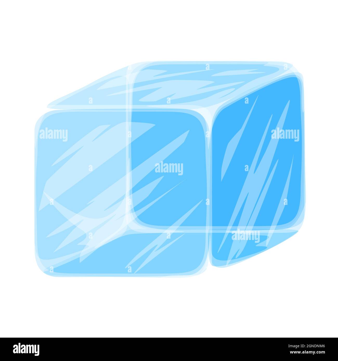 A beautiful and detailed light blue ice cube Stock Photo - Alamy