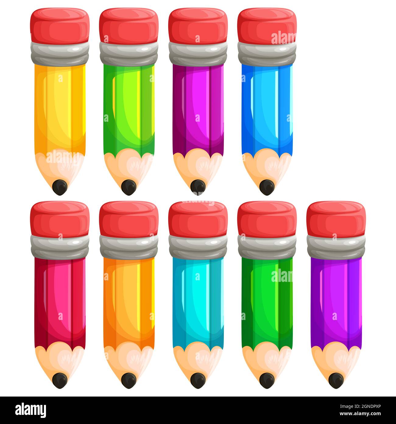 Beautiful group of colored pencils Stock Photo - Alamy