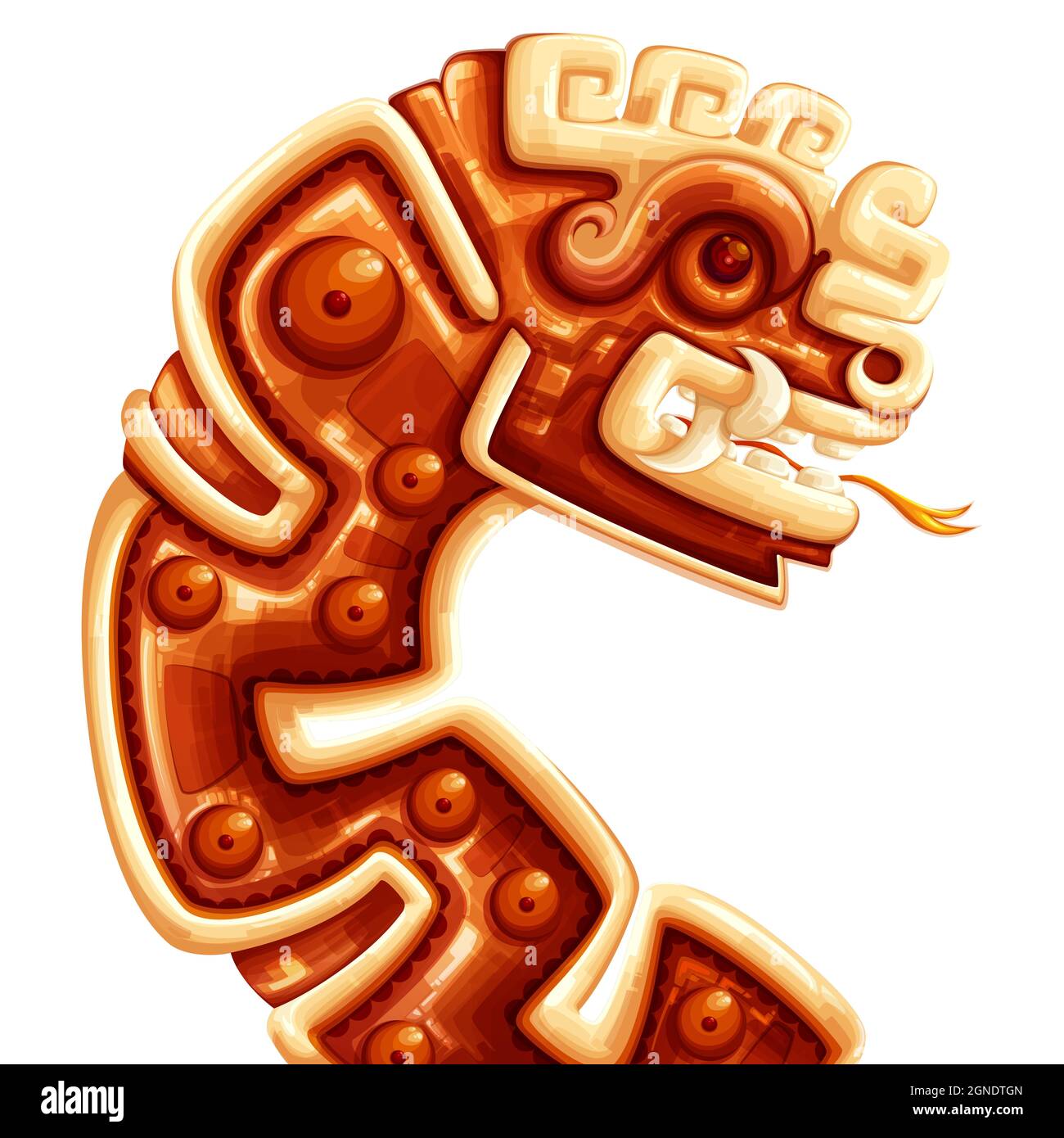 Snake of the Inca Culture of Peru Stock Photo - Alamy