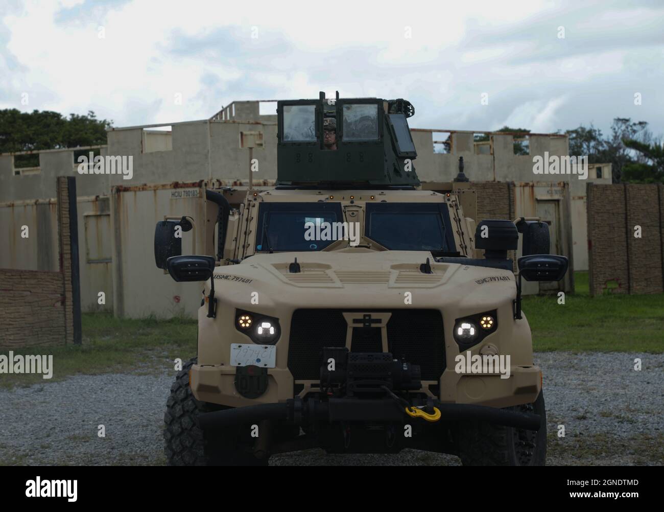U.S. Marines with Motor Transportation Company, Combat Logistics ...