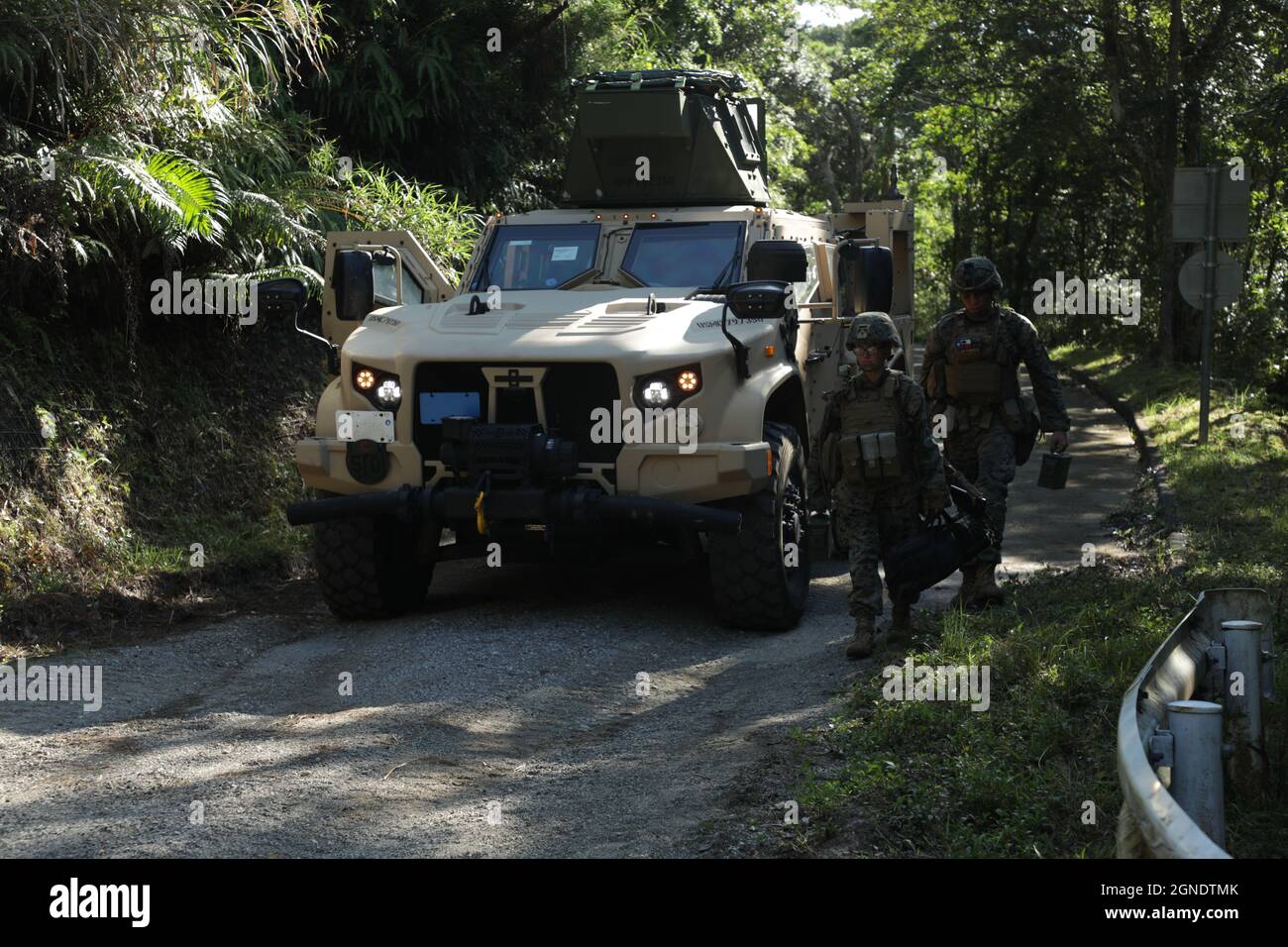 U.S. Marines with Motor Transportation Company, Combat Logistics ...