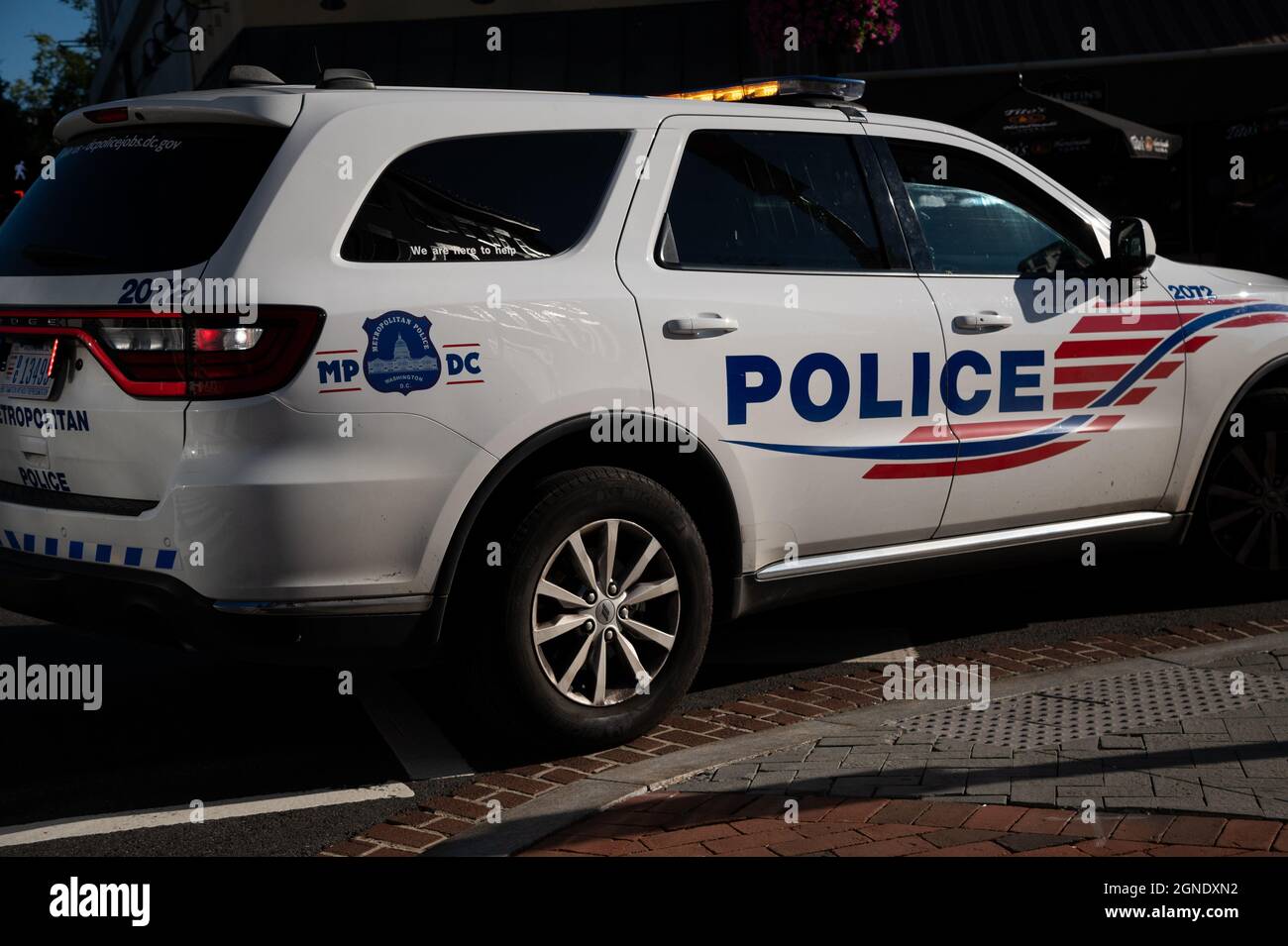 A general view of a Washington Metropolitan Police Department vehicle ...