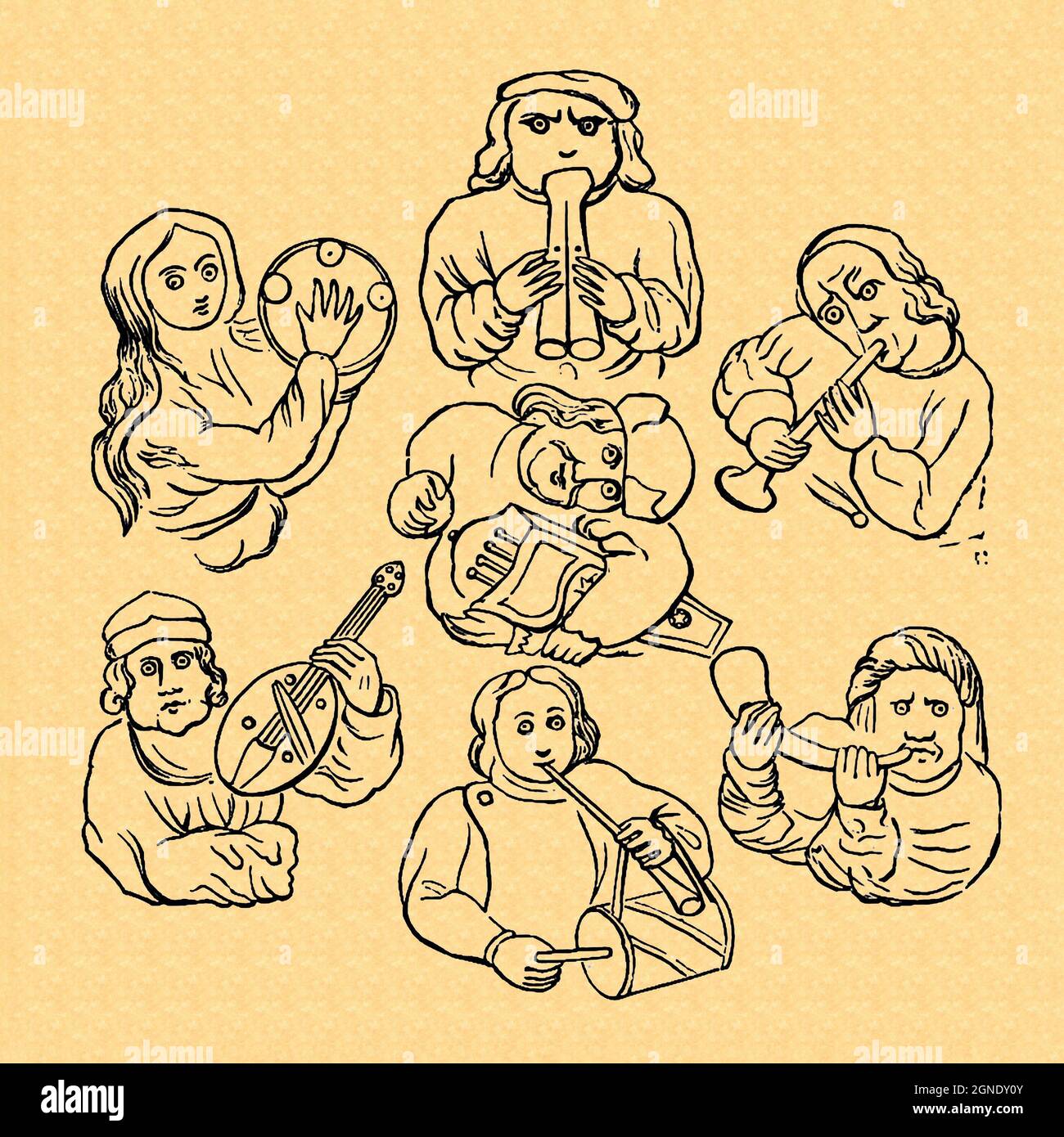 Medieval music instrument hi-res stock photography and images - Alamy