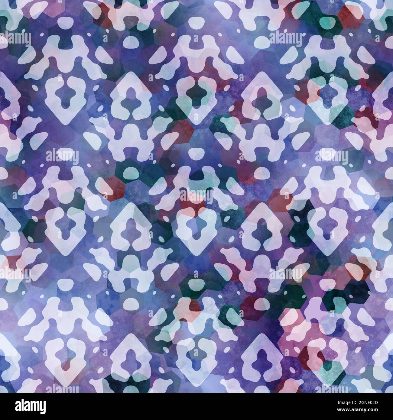 Seamless ornamental flourish damask surface pattern design for print ...