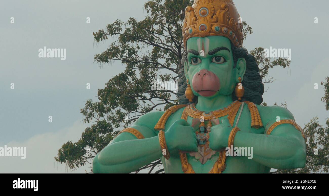 View of Hanuman statue in Batu Caves, Kuala Lumpur, Malaysia Stock ...