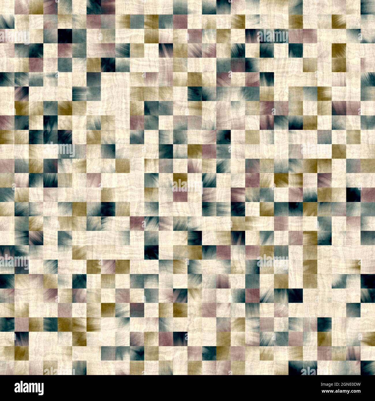 Seamless square tile faux wall mosaic pattern for surface design and ...