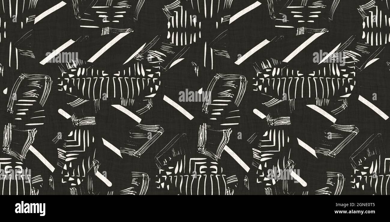 Seamless two tone hand drawn brushed effect pattern border swatch Stock ...