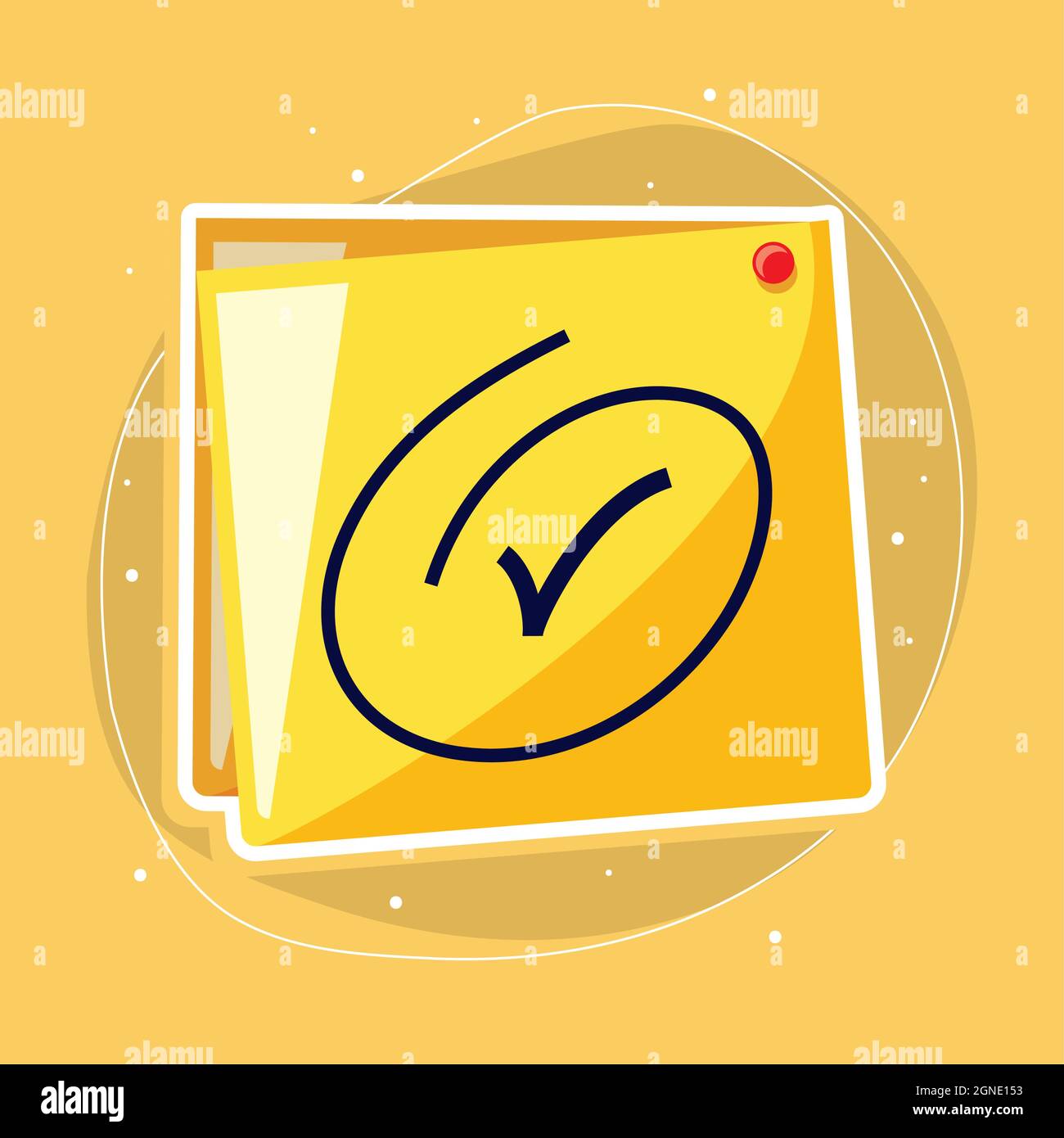 check mark note Stock Vector Image & Art - Alamy