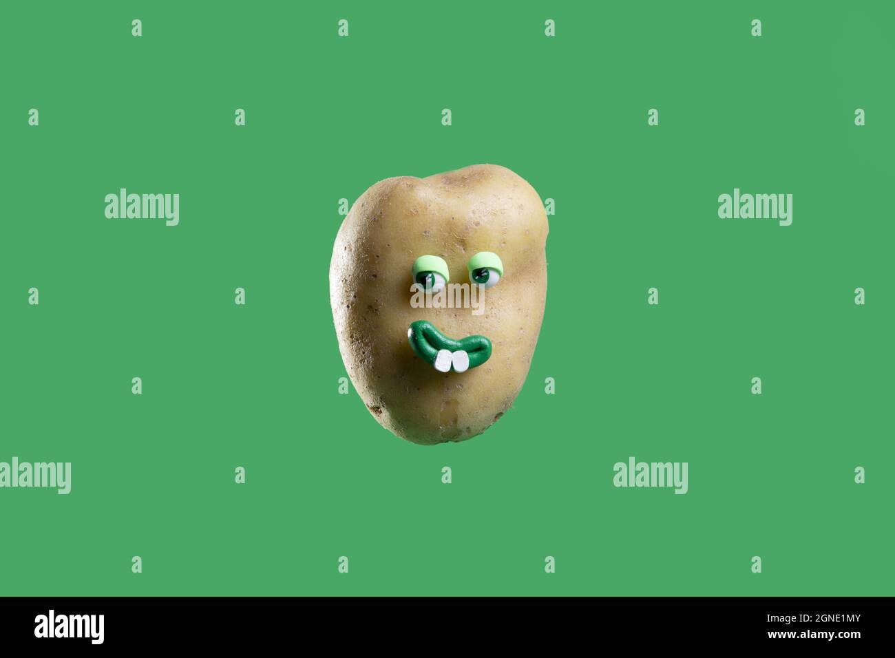 funny potato with cute sticker. High quality and resolution beautiful ...
