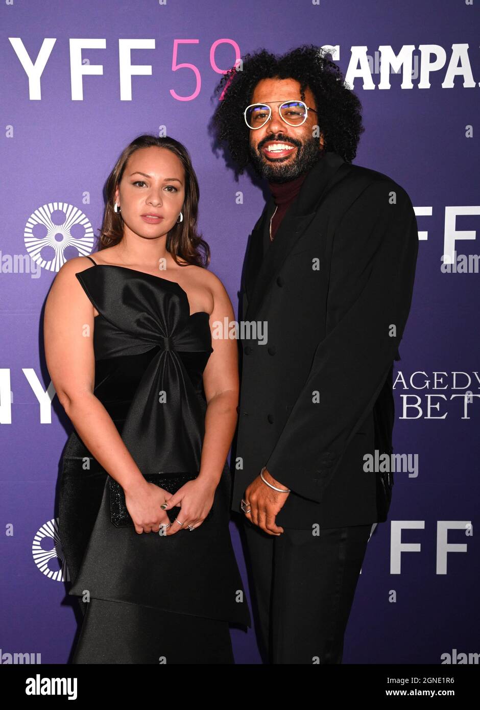 New York, USA. 24th Sep, 2021. Actors Jasmine Cephas and David Diggs on ...