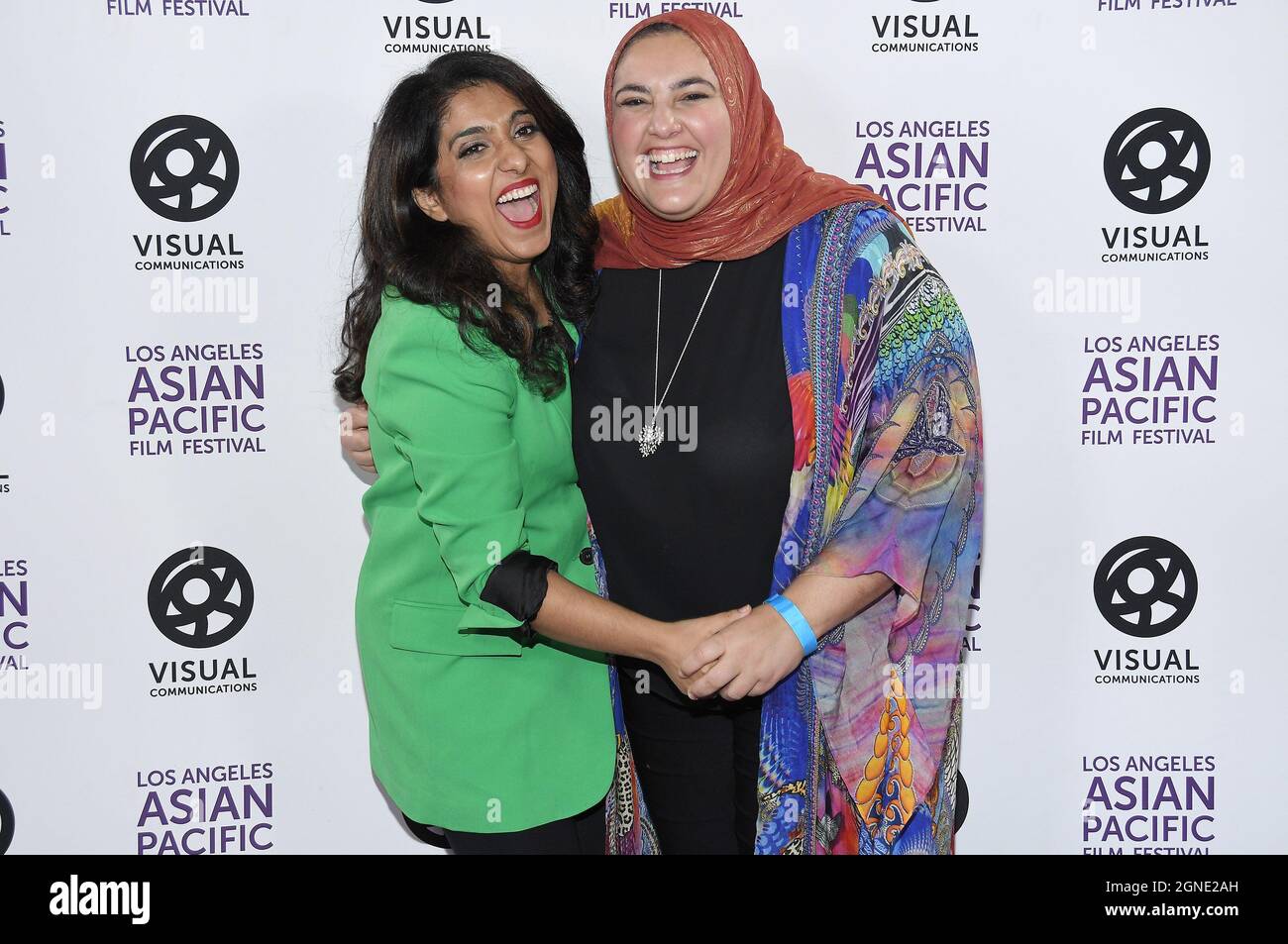 (L-R) Actress/Writer Aizzah Fatima and Director Iman K. Zawahry at the ...
