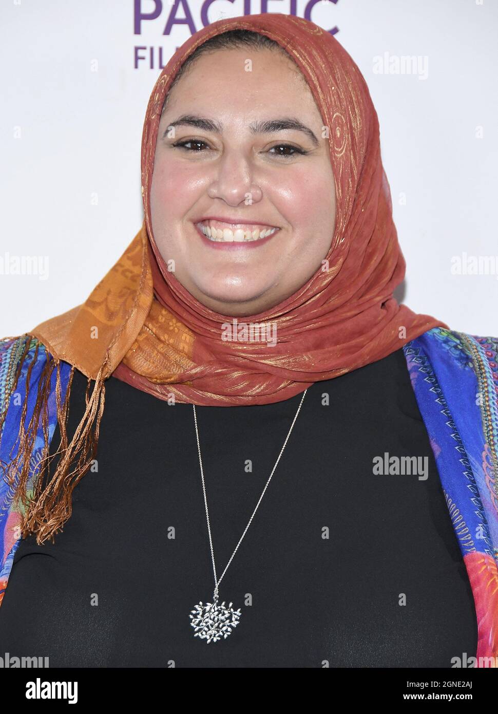 Muslim Filmmaker Iman Zawahry arrives at the 2021 Los Angeles Asian ...