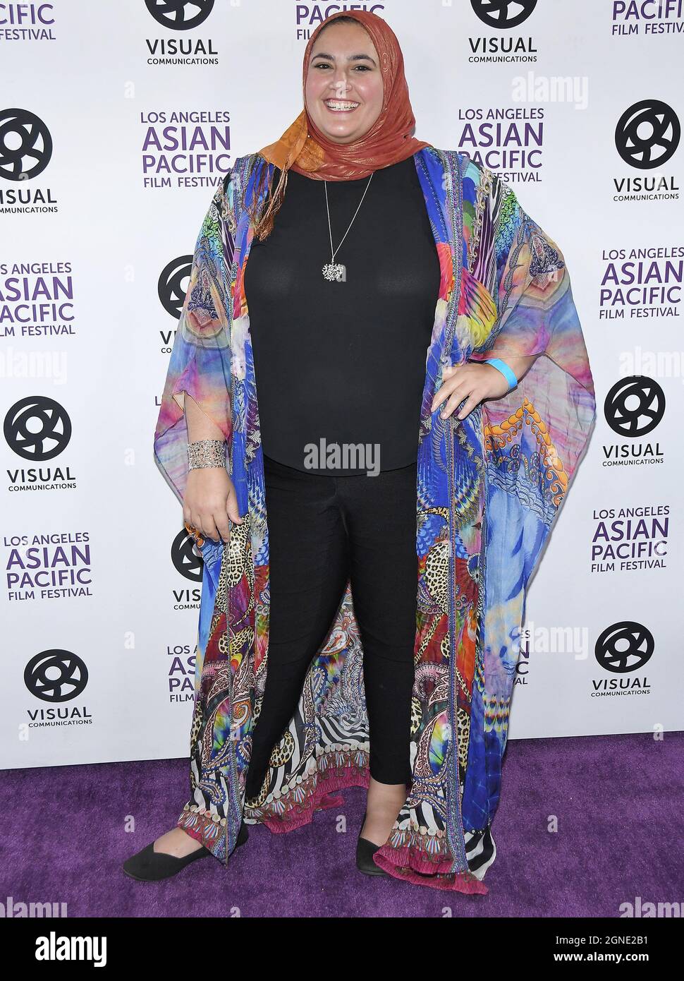 Muslim Filmmaker Iman Zawahry arrives at the 2021 Los Angeles Asian ...
