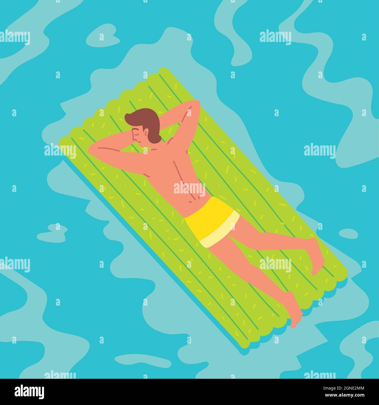 Peaceful float Stock Vector Images - Alamy