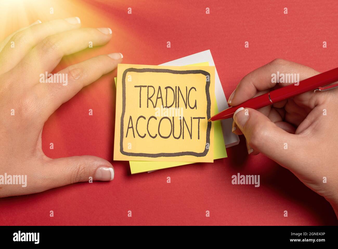 Inspiration showing sign Trading Account. Business approach investment ...
