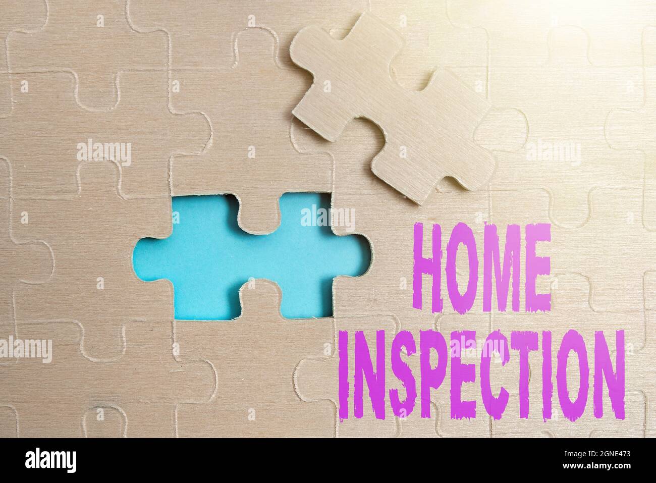 Sign displaying Home Inspection. Business overview noninvasive ...