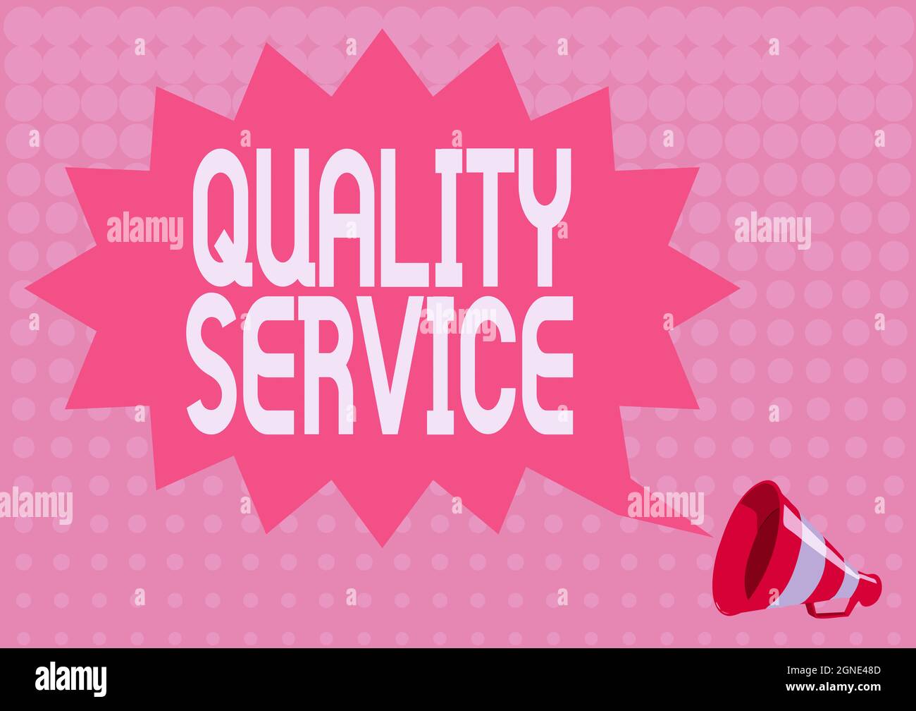 Text sign showing Quality Service. Business overview how well delivered ...