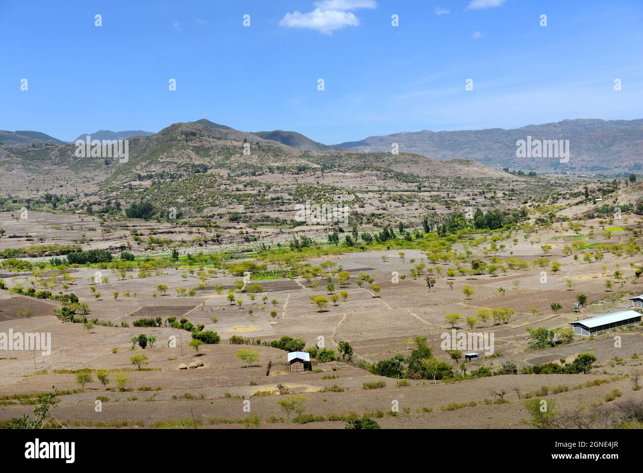 Picturesque landscapes along the road between Dessie and Weldiya in ...