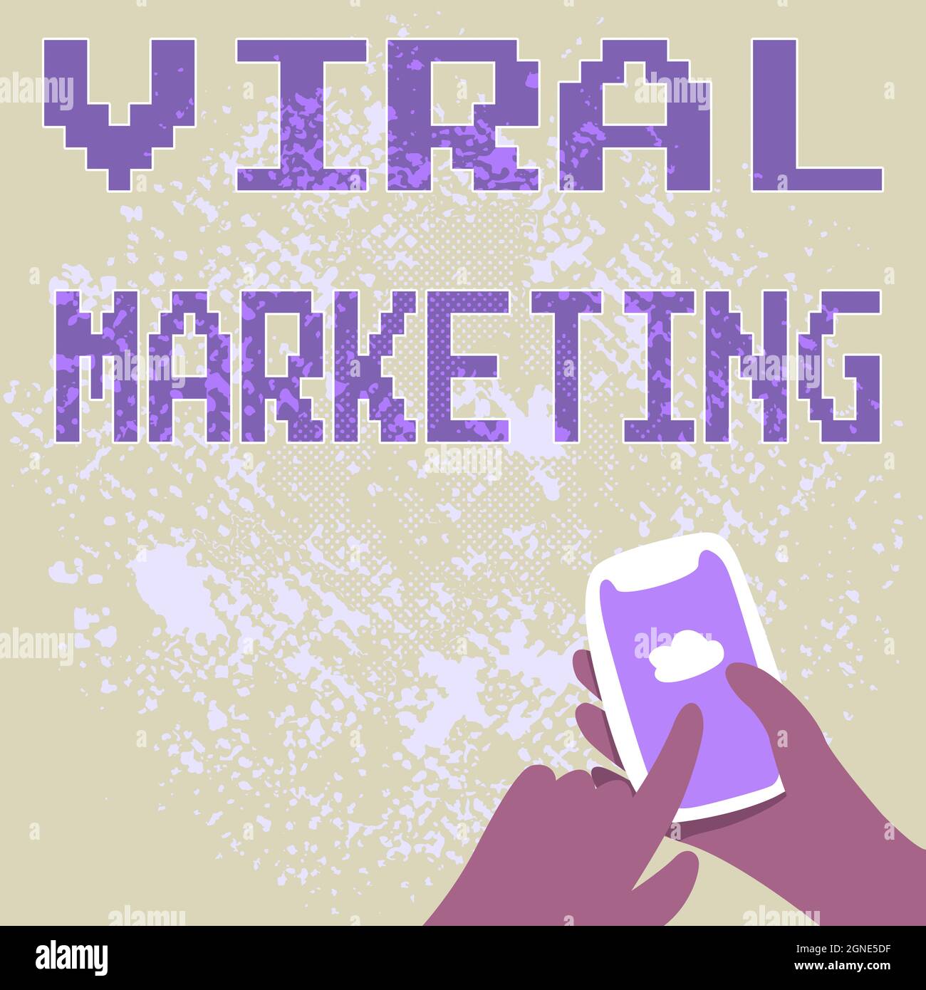 Text caption presenting Viral Marketing. Business idea spreading ...