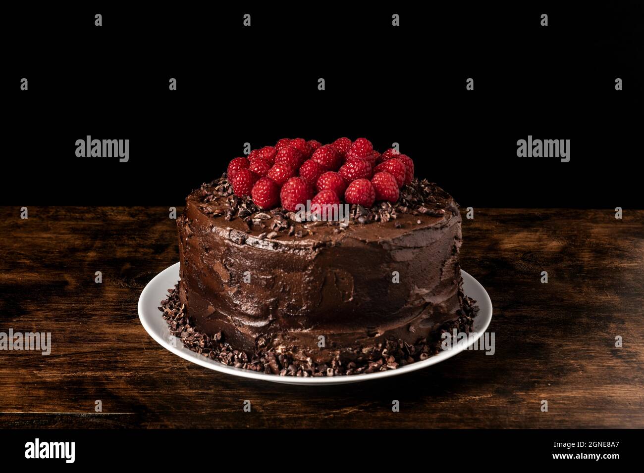 front view delicious chocolate cake concept. High quality and ...