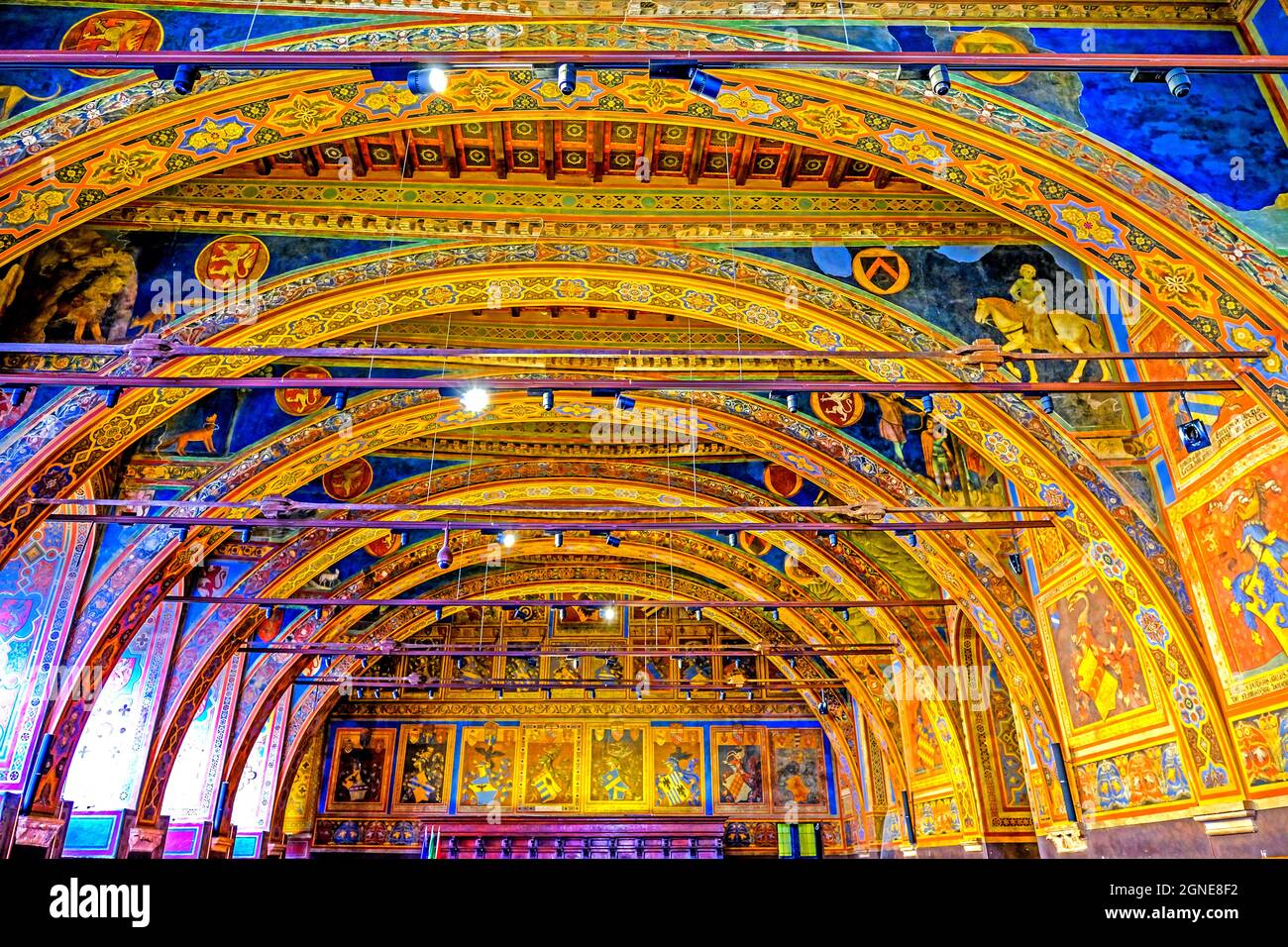 Interior with renaissance frescoes hi-res stock photography and images ...