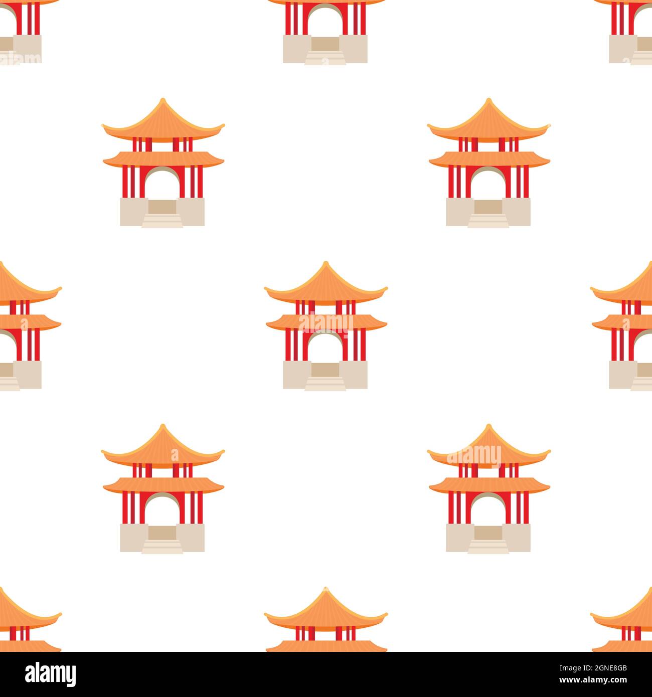 Pagoda pattern seamless background texture repeat wallpaper geometric ...