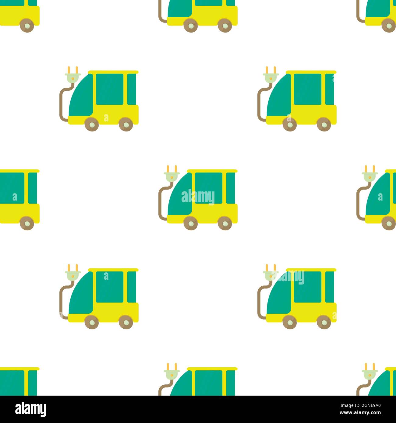 Eco car pattern seamless background texture repeat wallpaper geometric ...