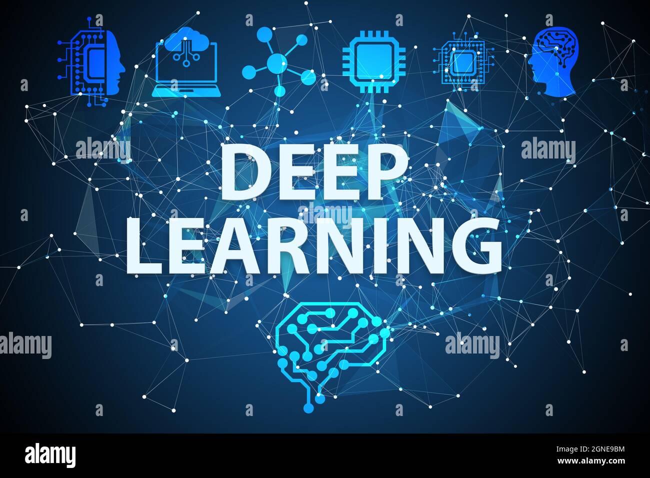 Deep learning concept of the artificial intelligence Stock Photo - Alamy