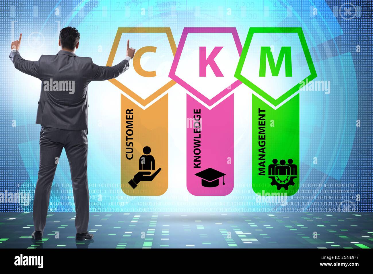 Customer knowledge management business and marketing concept Stock ...