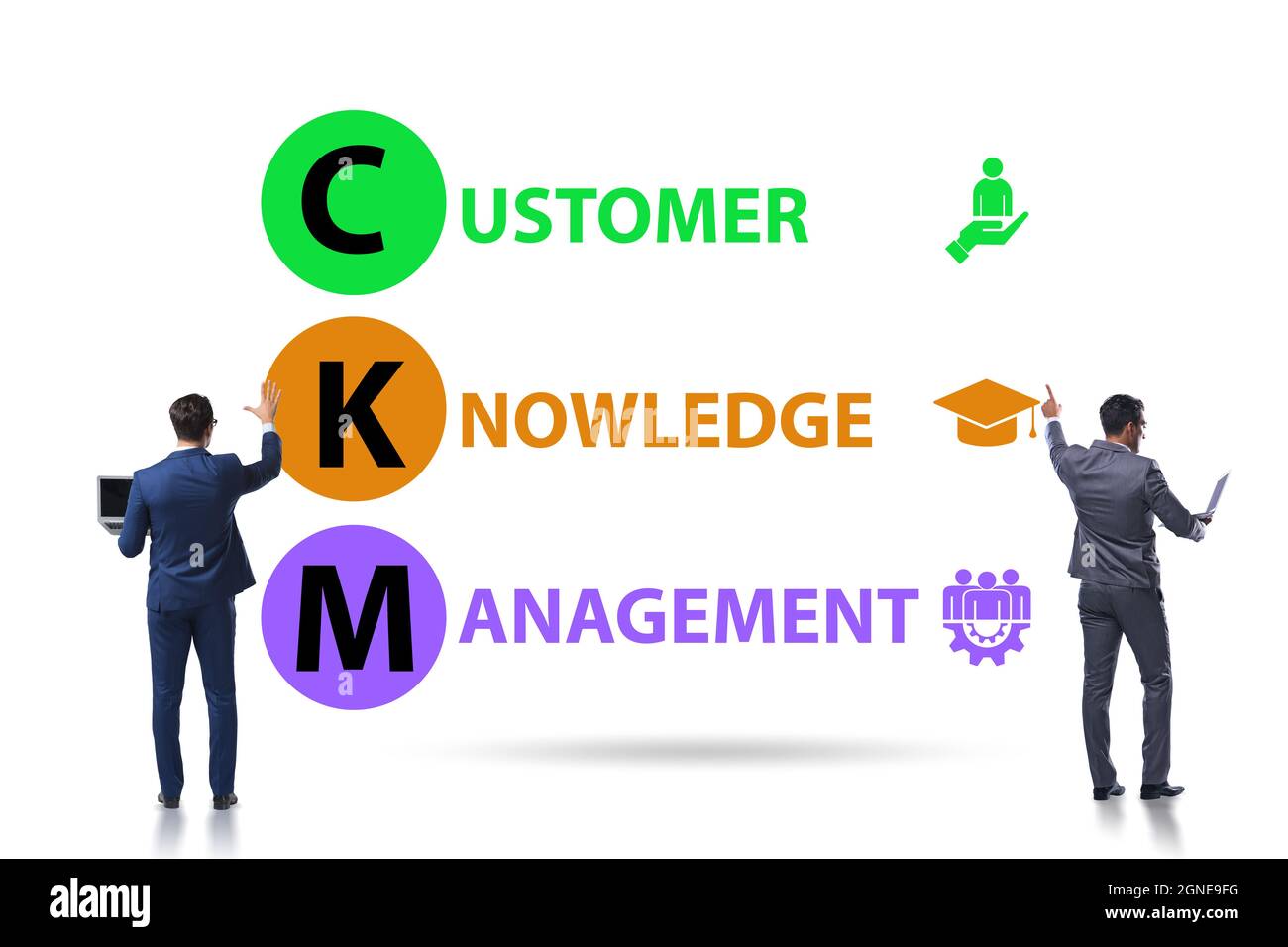 Customer knowledge management business and marketing concept Stock ...