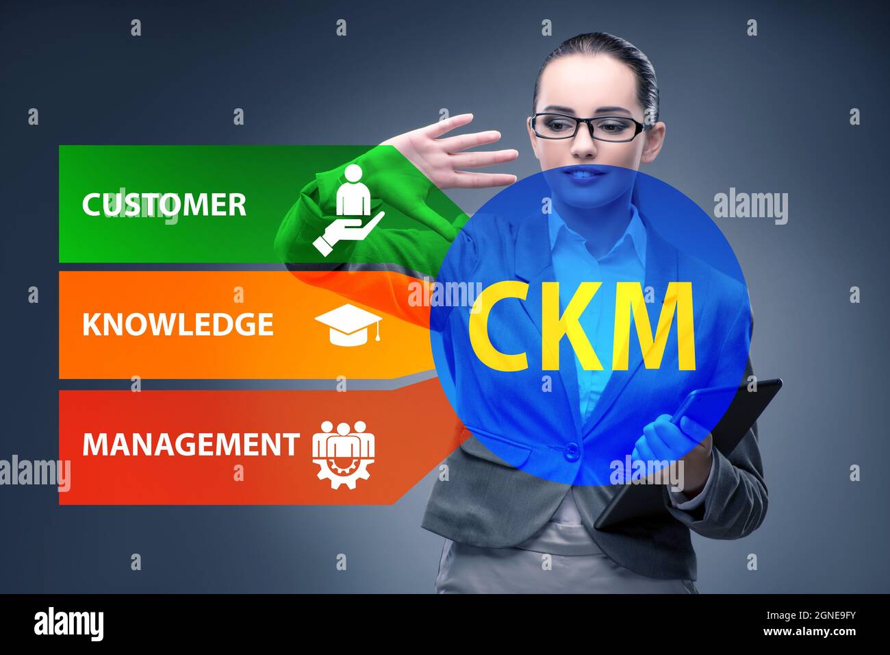 Customer knowledge management (CKM) marketing concept Stock Photo - Alamy