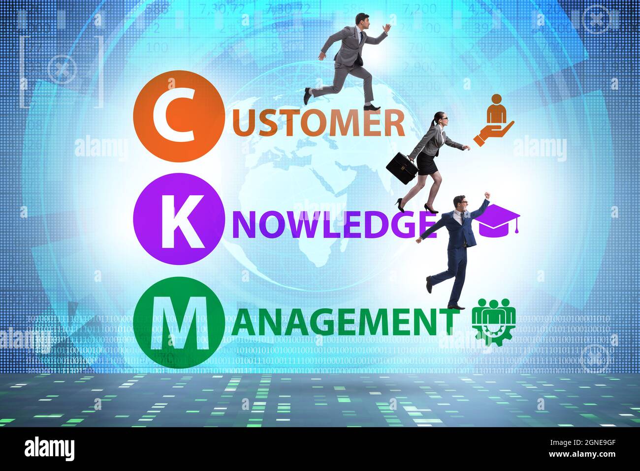 Customer knowledge management business and marketing concept Stock ...