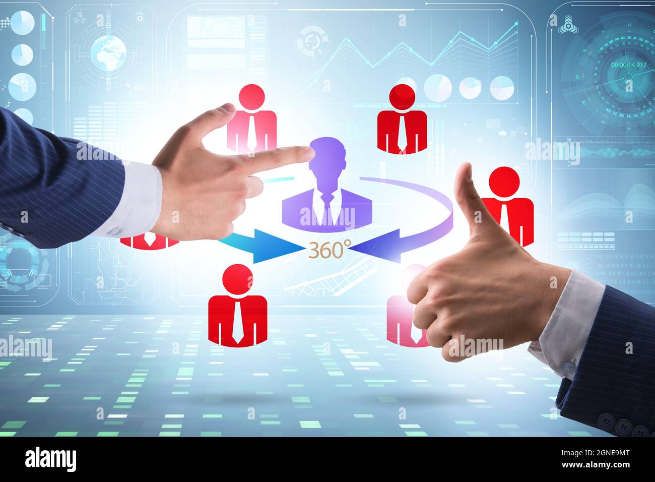 360 degree customer view for the marketing purposes Stock Photo - Alamy