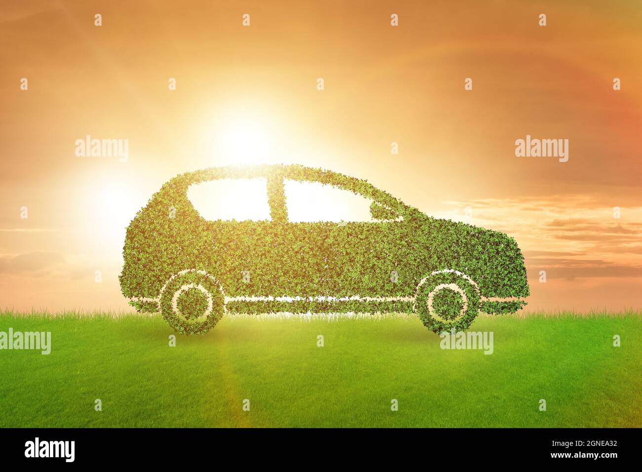 Concept of the ecological electric car Stock Photo - Alamy