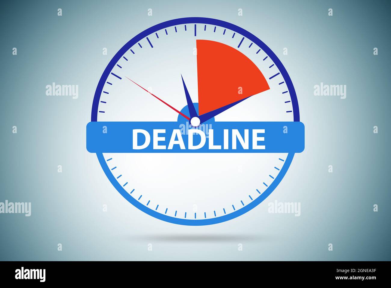 Concept of deadline in the time management Stock Photo - Alamy